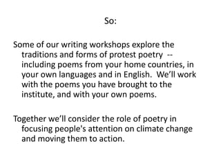 Introduction to Protest Poetry | PPTX