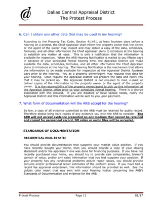 Dallascad - Protest Process 2017 | PDF