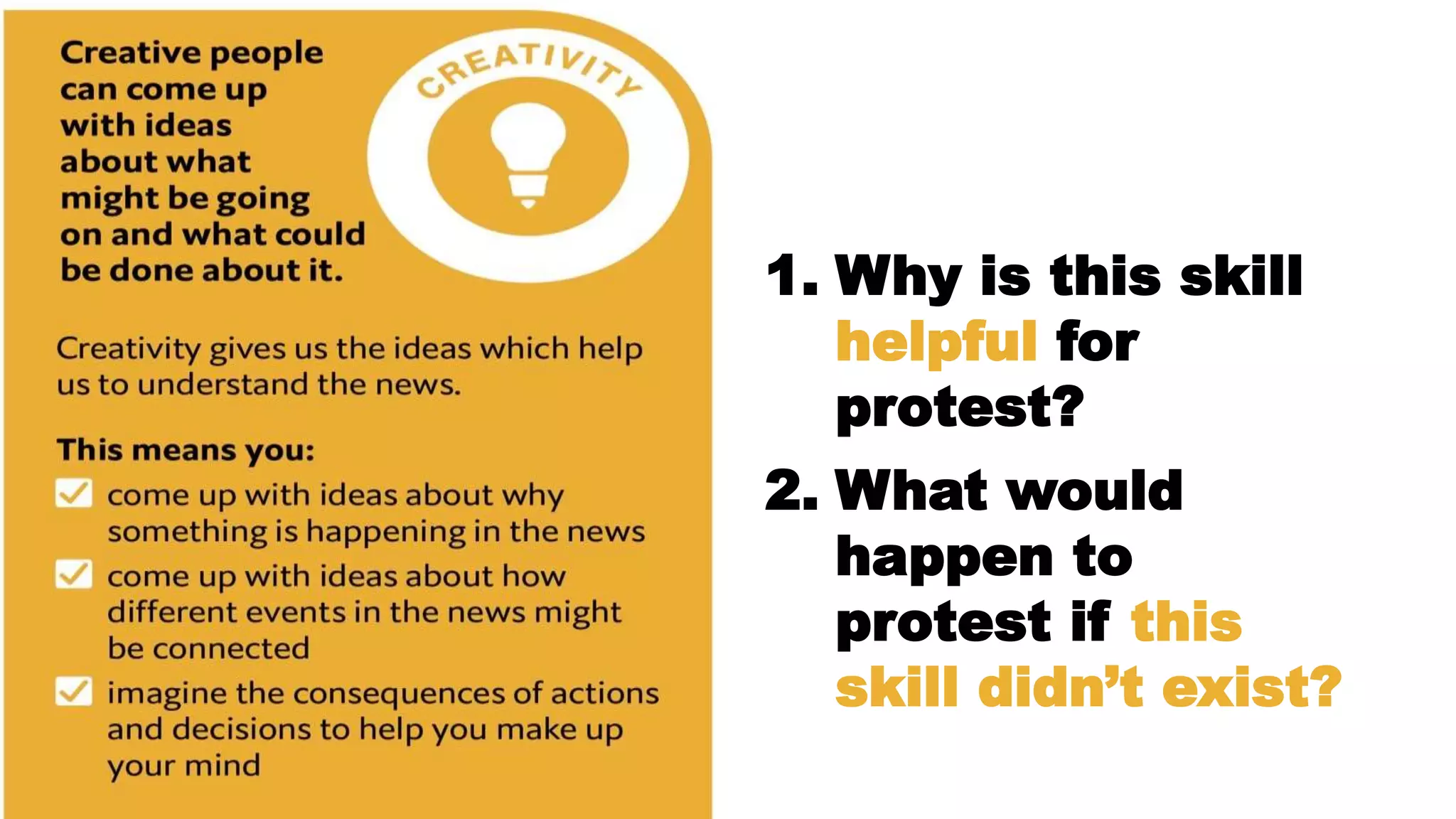 Protest reflection questions | PPTX