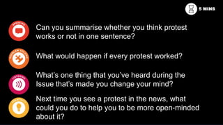 Protest reflection questions | PPTX