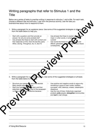 Protest - Student Revision Booklet For VCE English | PDF
