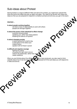 Protest - Student Revision Booklet For VCE English | PDF