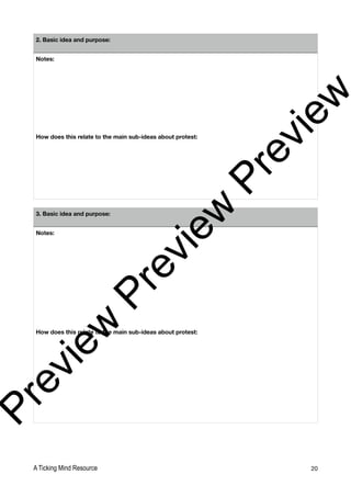 Protest - Student Revision Booklet For VCE English | PDF