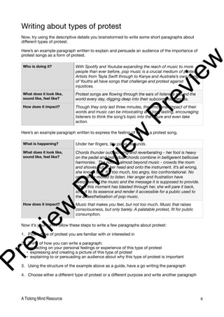 Protest - Student Revision Booklet For VCE English | PDF