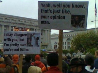 Protest Signs From the Steven Colbert and John Stewart March To Keep ...