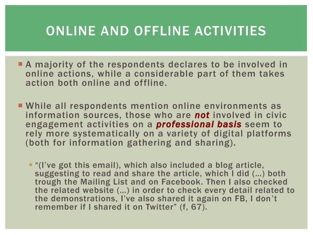 Take connected action: exploring the role of different social media as ...