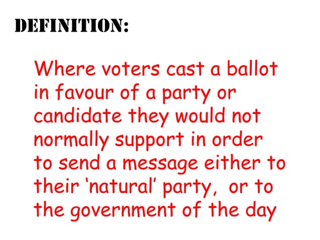 Protest voting | PPTX