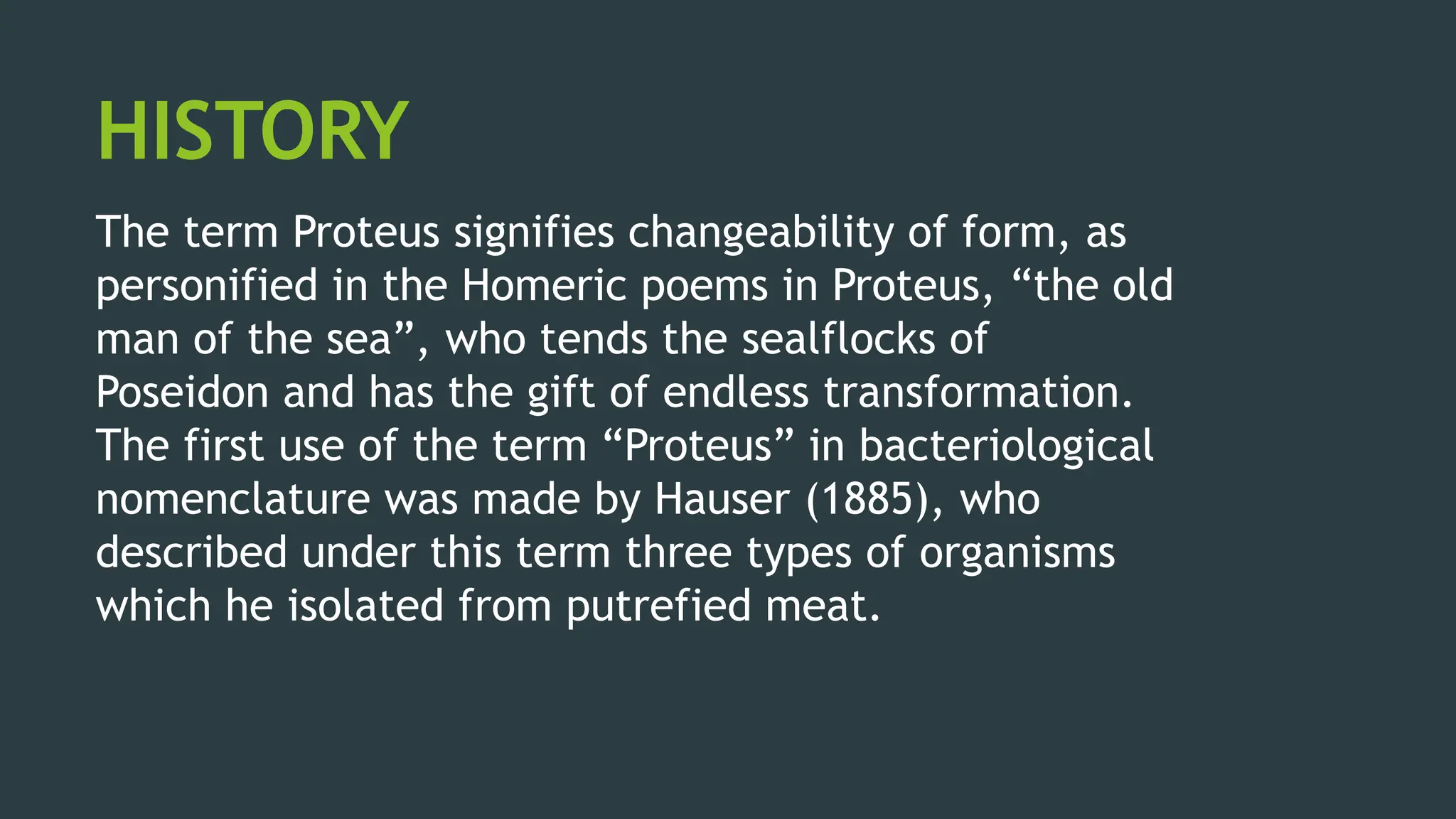 Proteus microbiology topic bacteria ppt. | PPTX