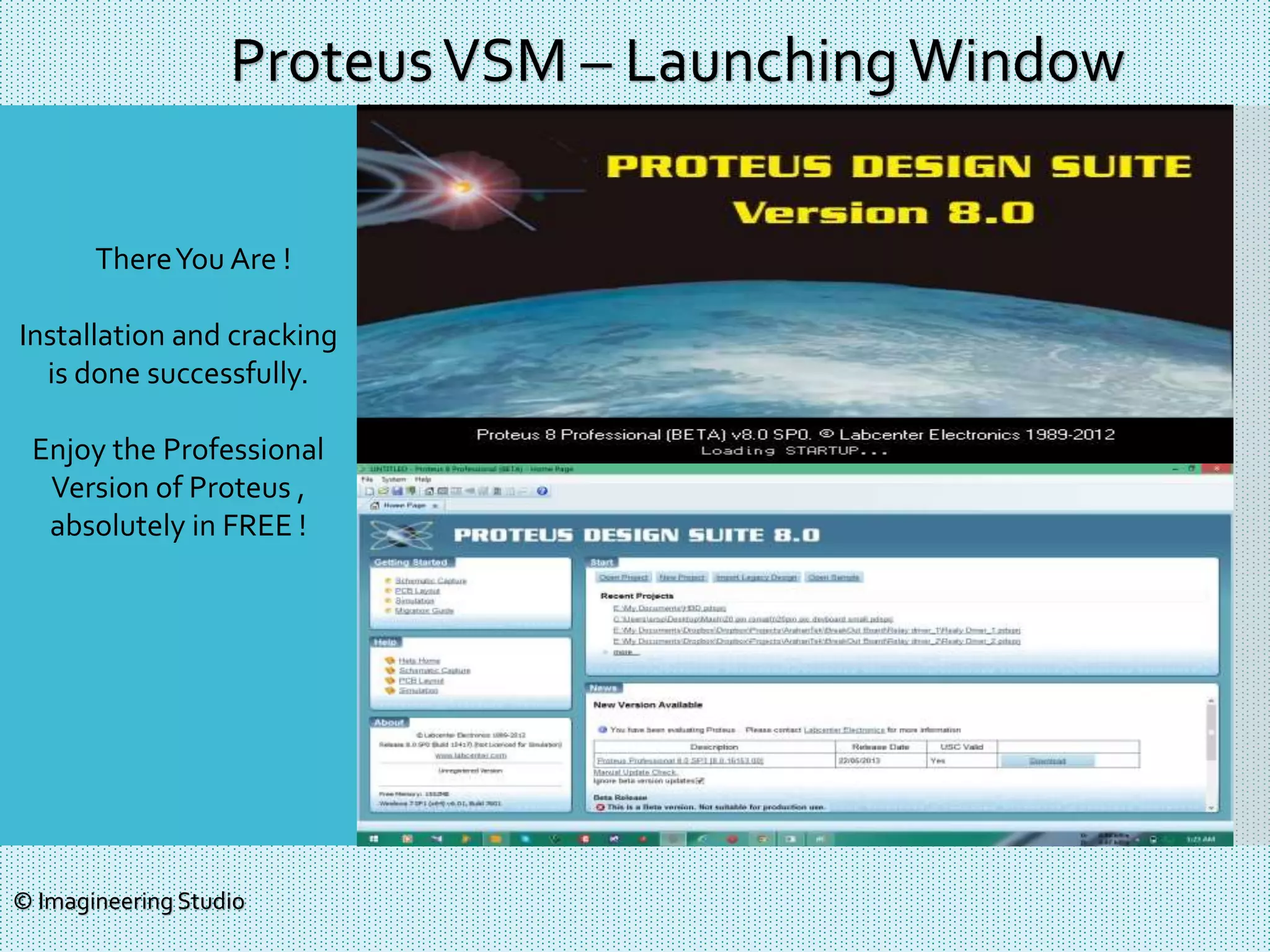 Proteus 8 installation | PPTX