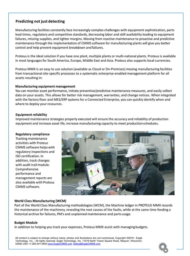 CMMS for Manufacturing | PDF