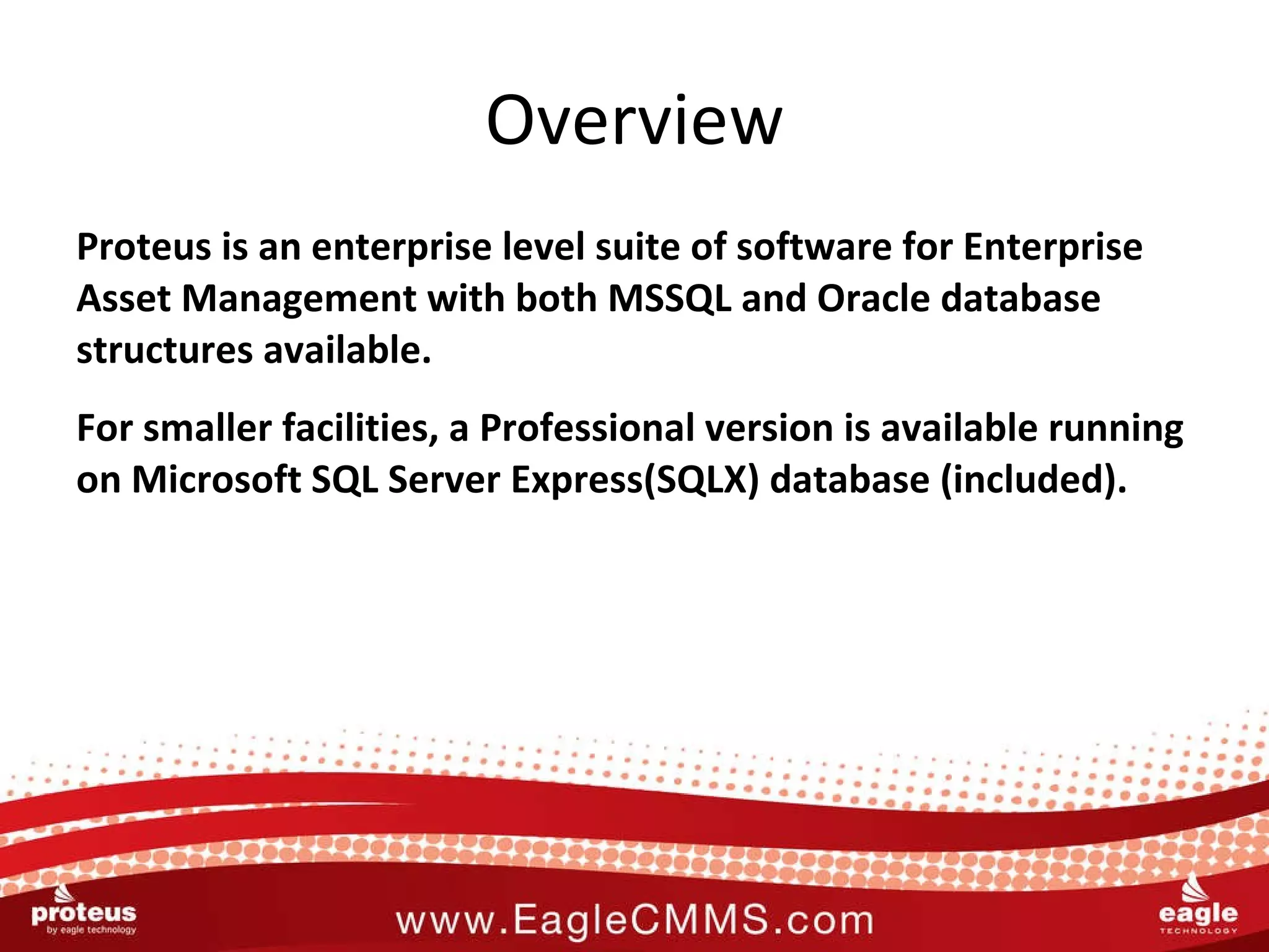 Proteus CMMS Overview | PPS