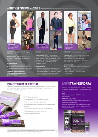 4Life Pro Tf - Ficha Técnica | PDF