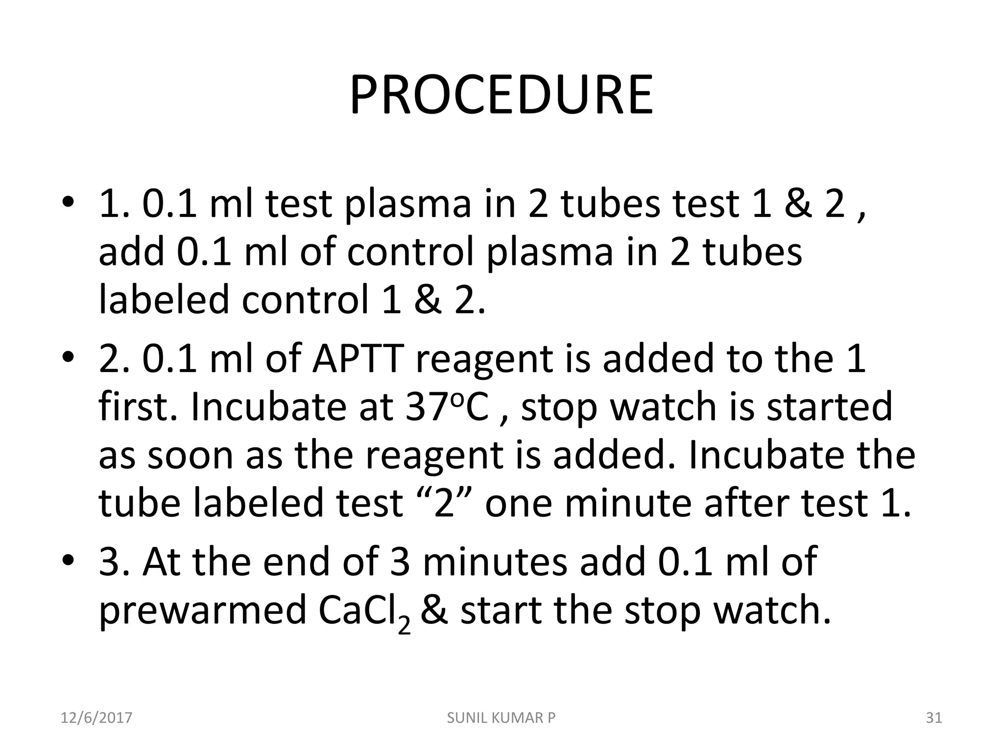 Prothrombin time and aptt | PPTX