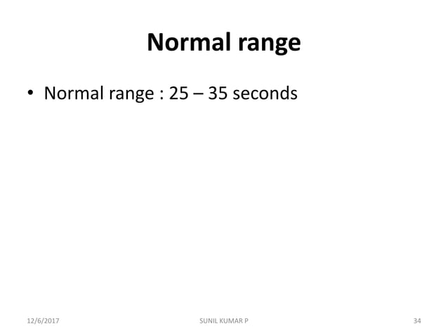 Prothrombin time and aptt