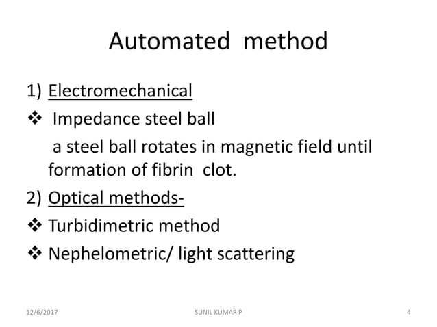 Prothrombin time and aptt