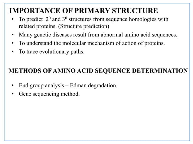 Protein structure: details | PPTX