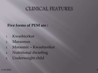Protien calorie malnutrition & starvation | PPTX