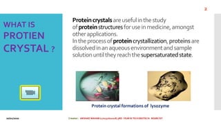 Protien crystal | PPT