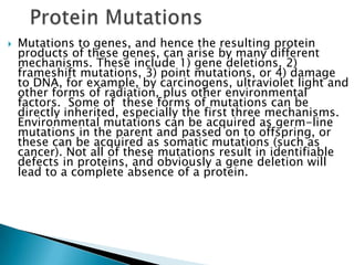 Protien mutation& cystic fibrosis | PPT