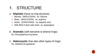 Proteins biochemistry | PPTX