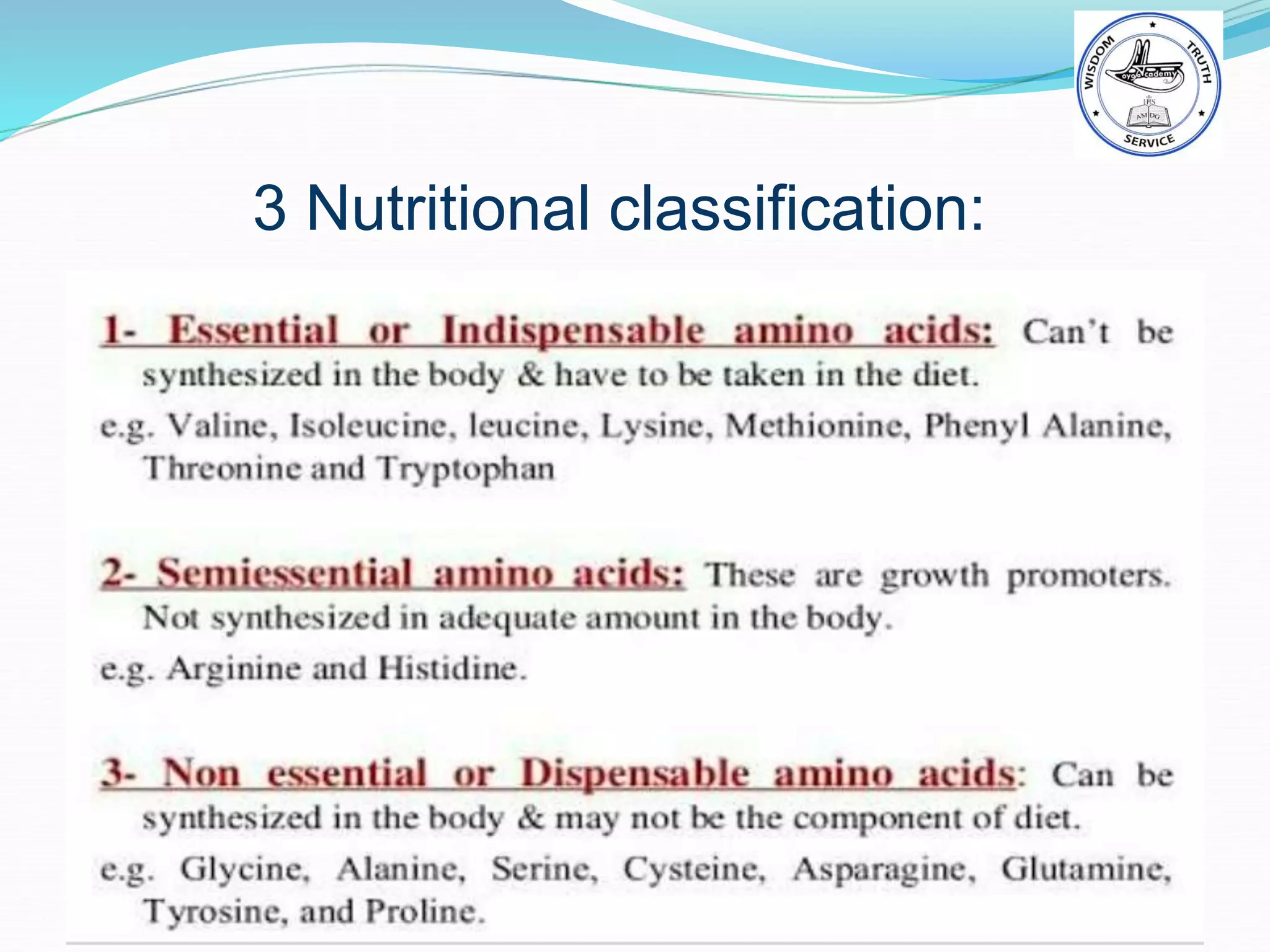 Protiens and amino acids | PPTX