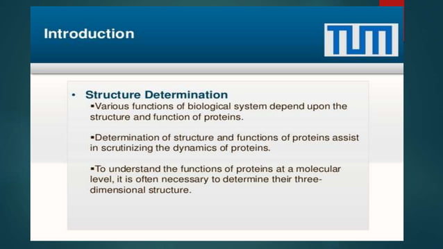 METHODS TO DETERMINE PROTEIN STRUCTURE | PPTX | Chemistry | Science