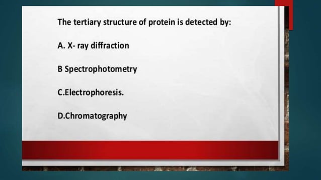 METHODS TO DETERMINE PROTEIN STRUCTURE | PPTX | Chemistry | Science