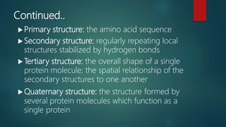 METHODS TO DETERMINE PROTEIN STRUCTURE | PPTX