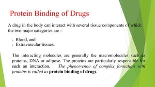 PROTEIN BINDING OF DRUGS | PPTX
