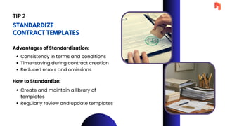Pro Tips for Effortless Contract Management | PPT