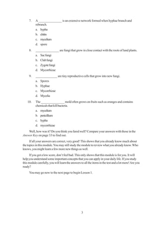 Protist and fungi lrmds | PDF