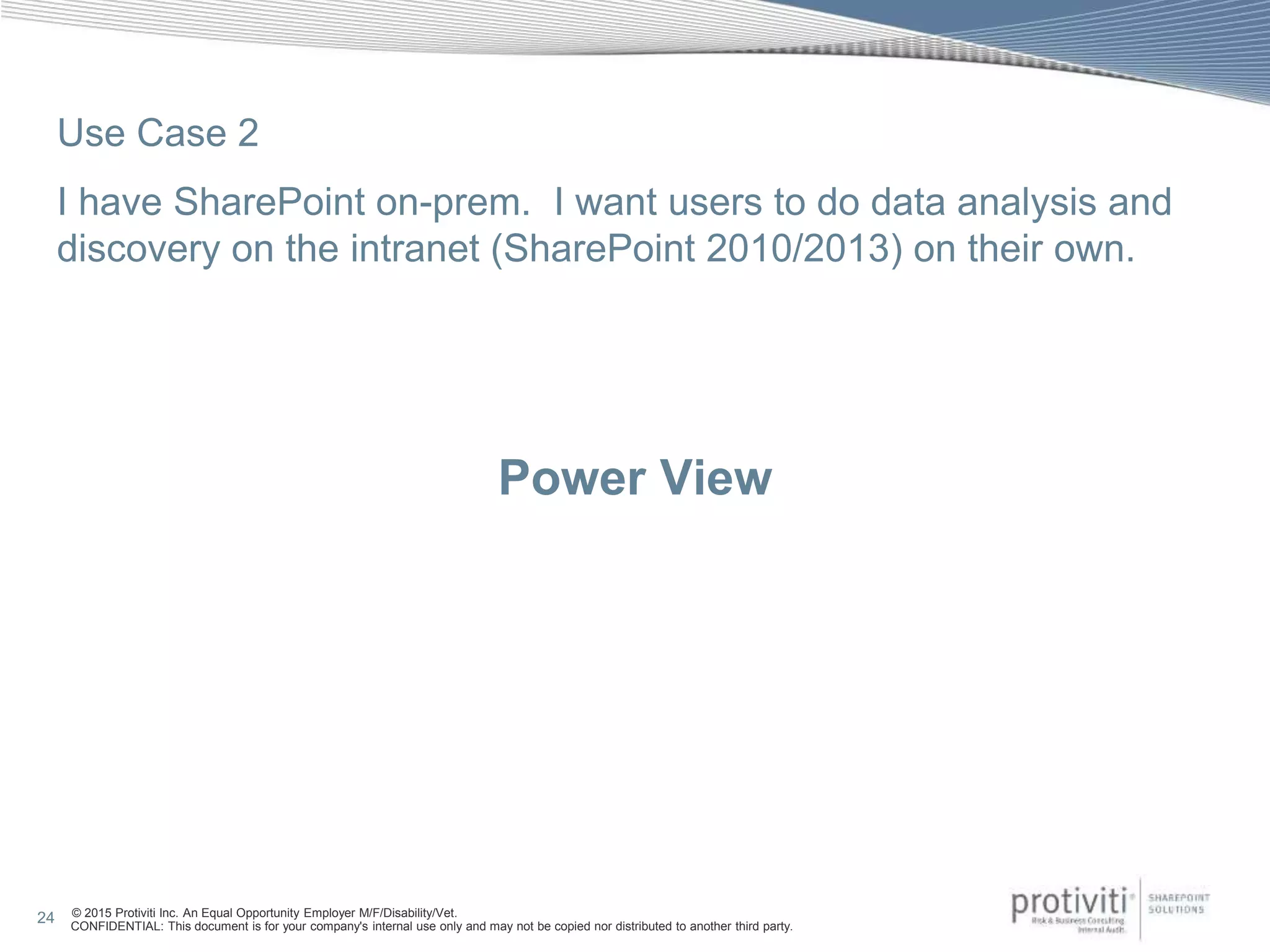 Data Visualization in SharePoint and Office 365 | PPT