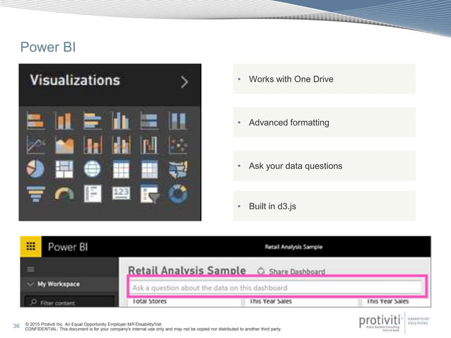 Data Visualization in SharePoint and Office 365 | PPT