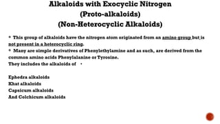 Proto alkaloids (2018) | PDF