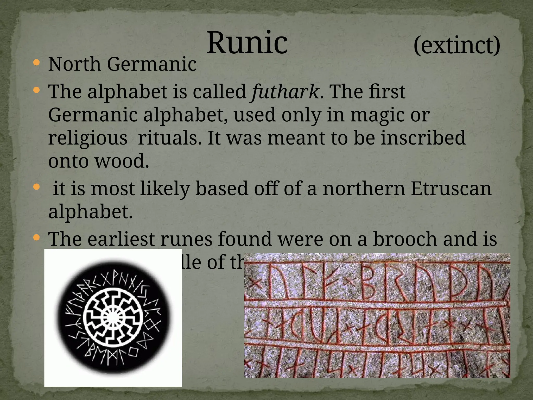 Proto-Germanic Languages - History of English Language | PPT