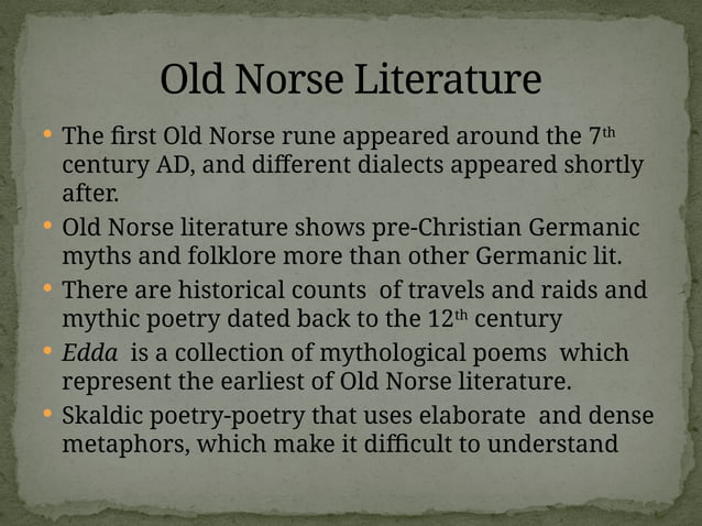 Proto-Germanic Languages - History of English Language | PPT