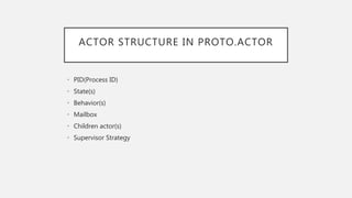 Proto actor 串接 Go 與 C# 簡易上手 | PPT