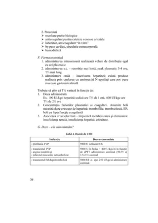 Protocoale de tratament anticoagulant | PDF