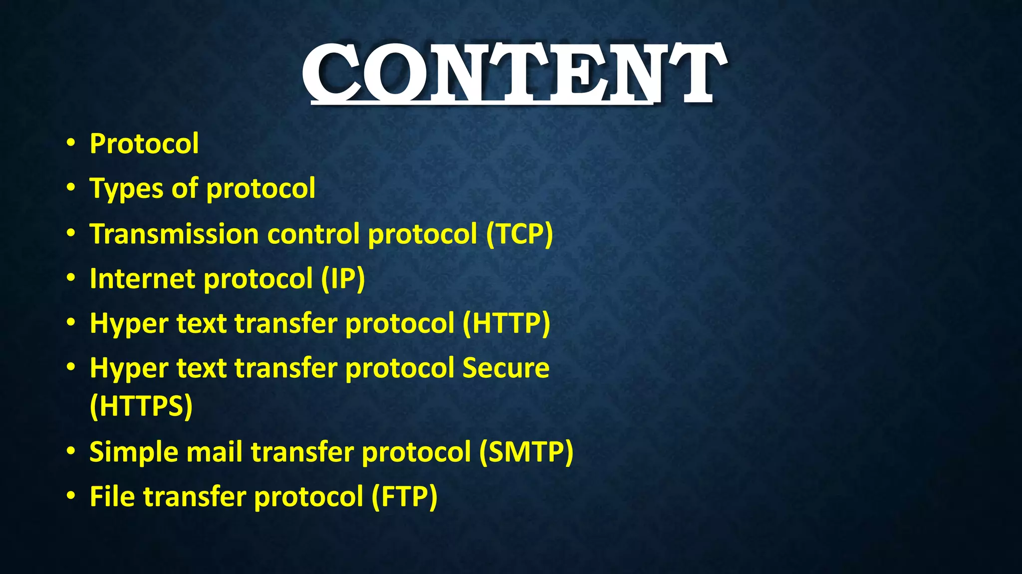 Protocol | PPT