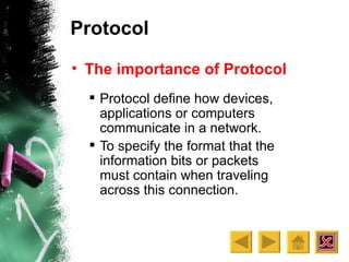 Protocol & Type of Networks | PPT
