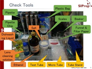 Protocol of the DNA Extraction in Kitchen | PPTX