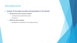 Protocol analysis of Knowledge Base System | PPTX