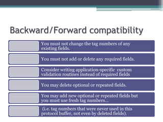 Protocol buffers | PPTX | Programming Languages | Computing