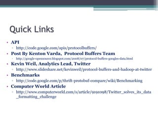 Protocol buffers | PPTX | Programming Languages | Computing