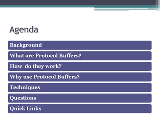 Protocol buffers | PPTX | Programming Languages | Computing