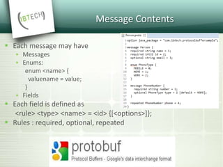 Protocol Buffers | PPTX | Programming Languages | Computing