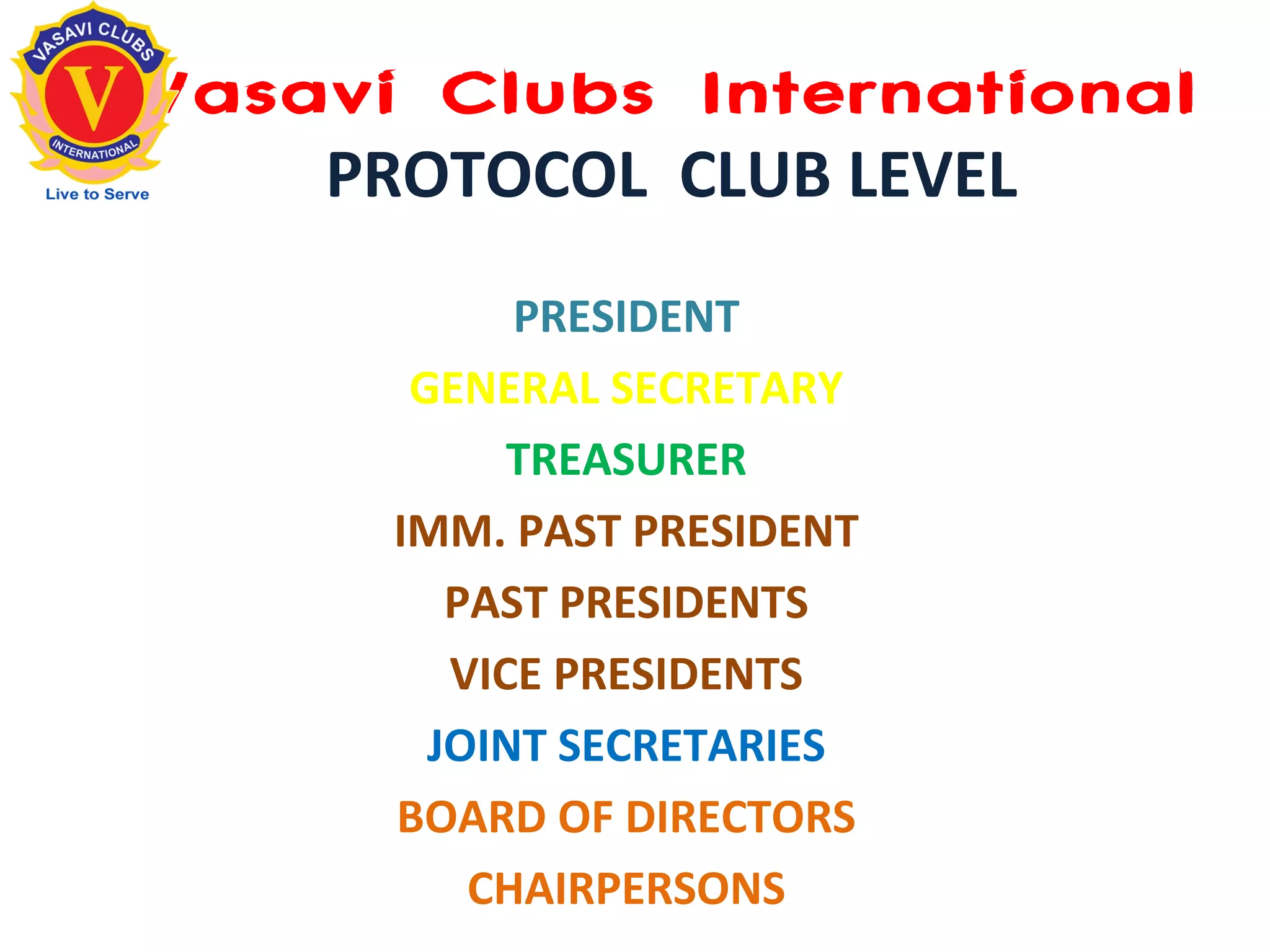 Protocol club level | PPT
