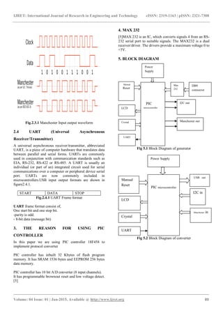 Protocol converter (uart, i2 c, manchester protocols to usb) | PDF