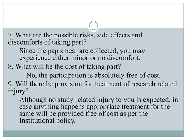Thesis protocol the pap smear in pregnancy | PPTX
