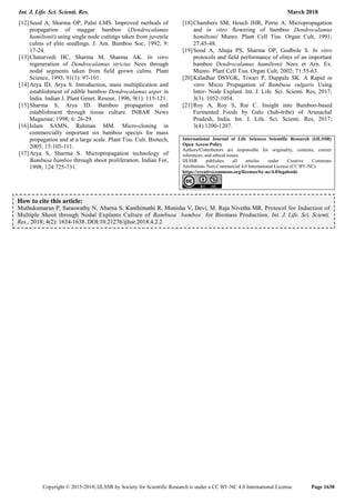 Protocol for induction of multiple shoot through nodal explants culture ...